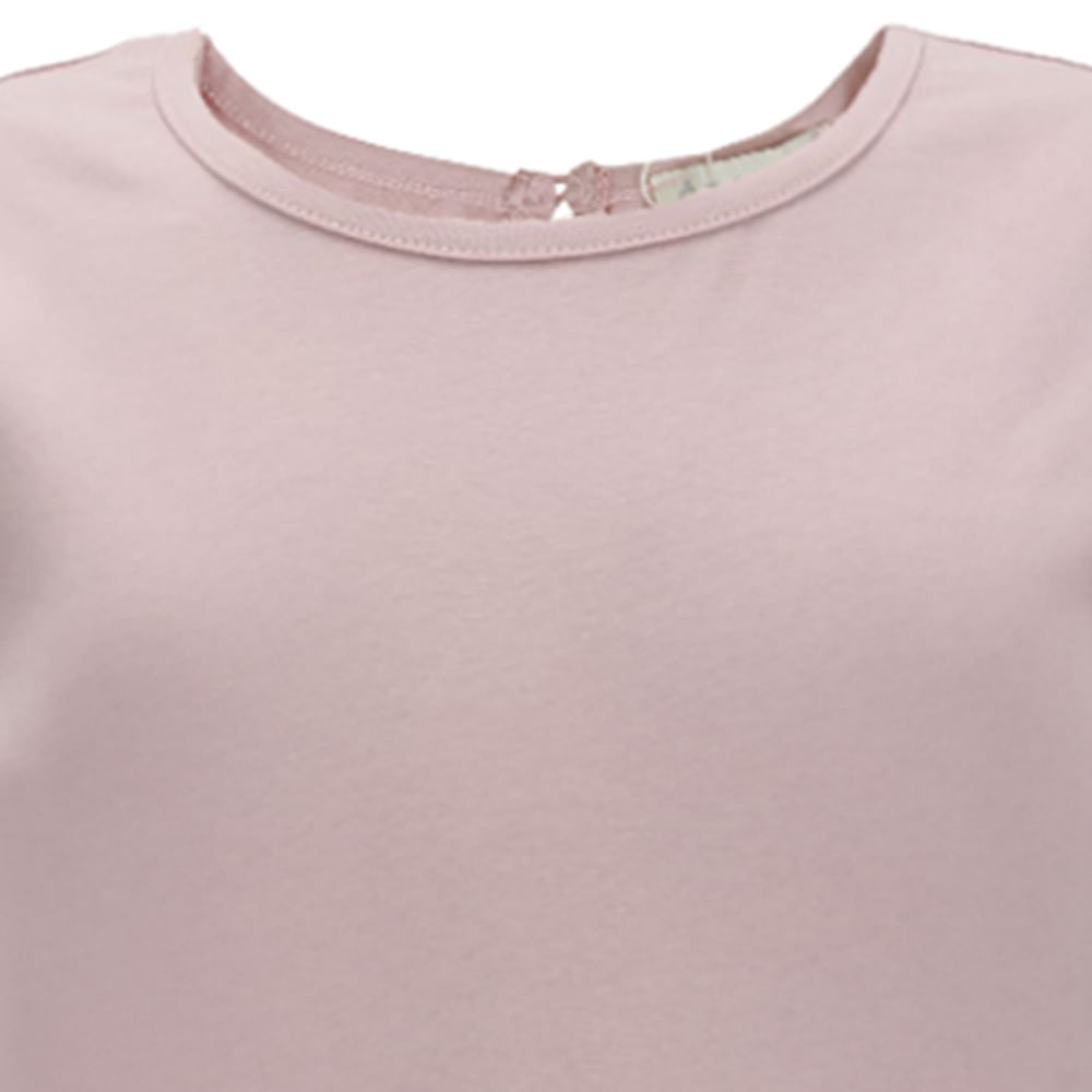 Blusa rosada sólida para niña
