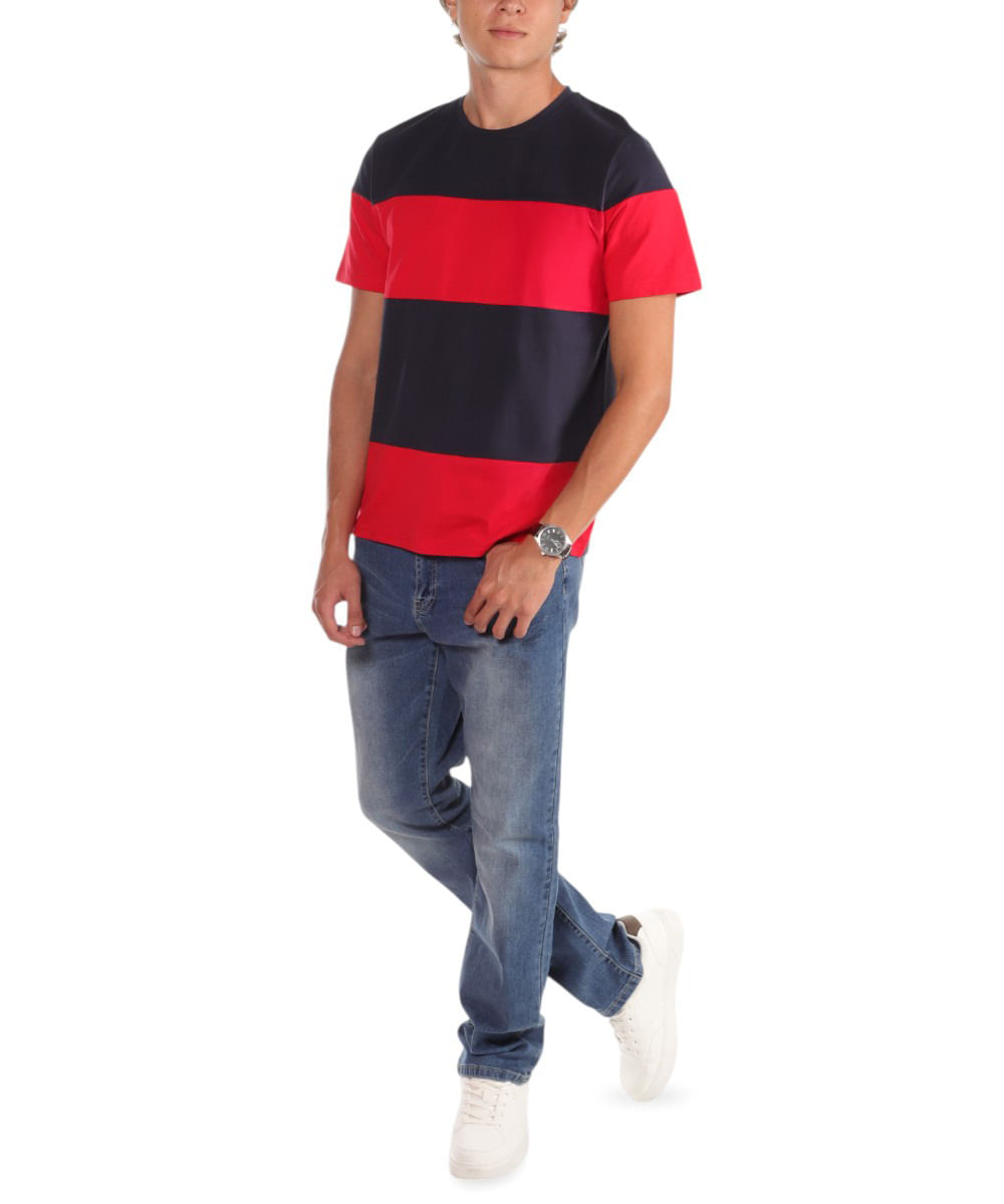 Camiseta Gents color blocking bicolor para hombre - Siman Guatemala