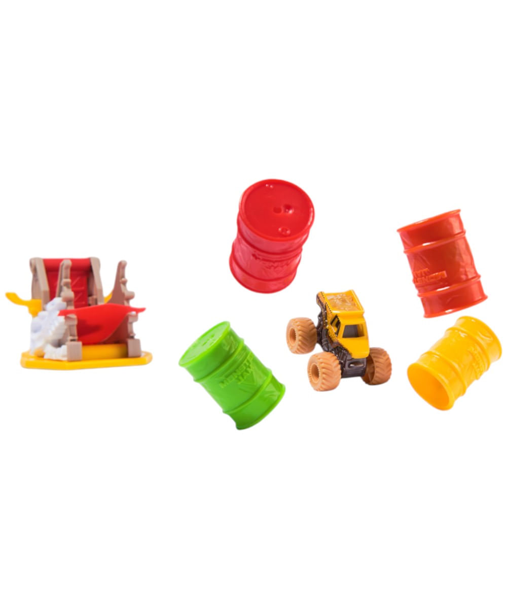 Monster Jam Set 2 Mini Vehículos Mounstro Incluye Lanzador