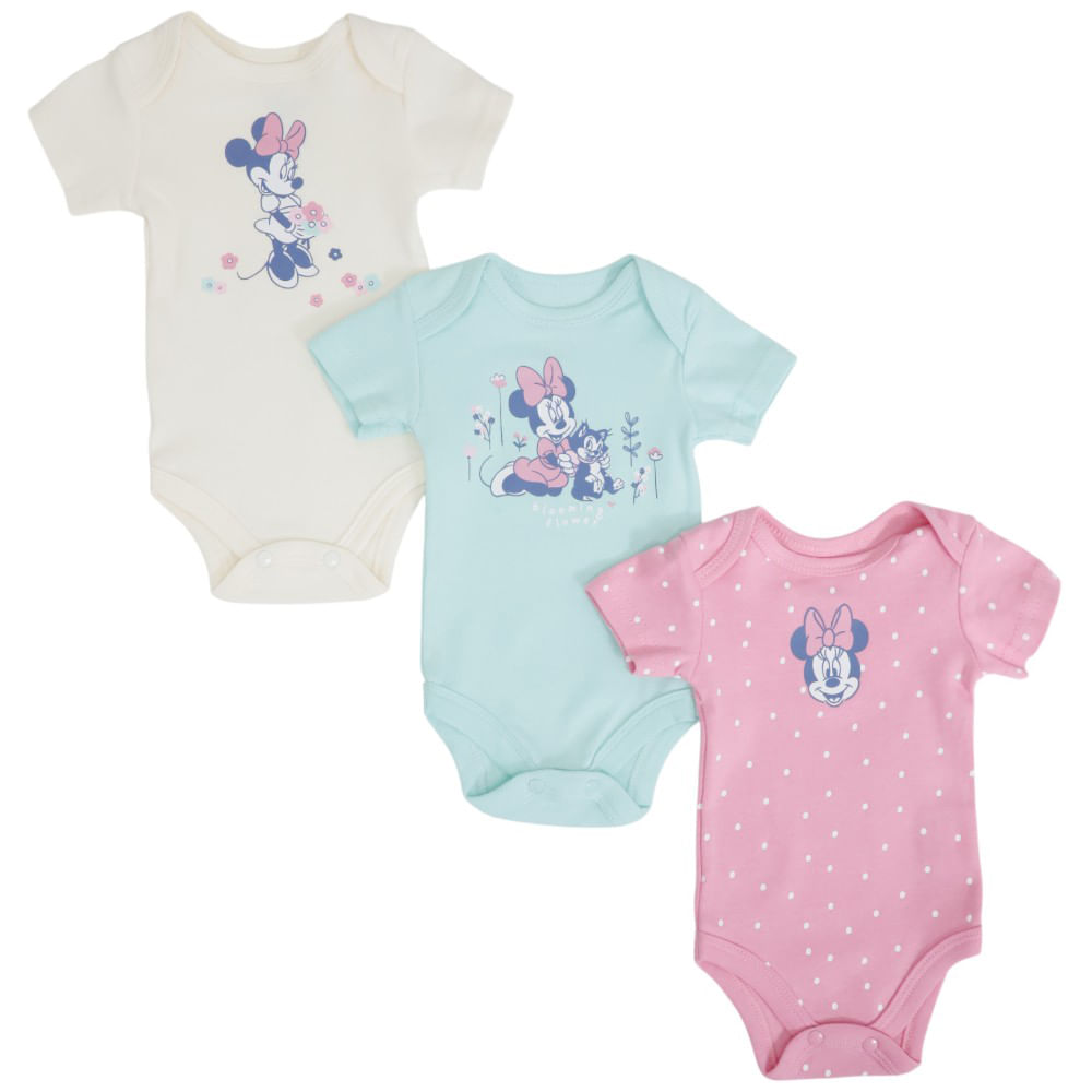 Paquete de 3 bodysuits - minnie meadows - Siman Guatemala