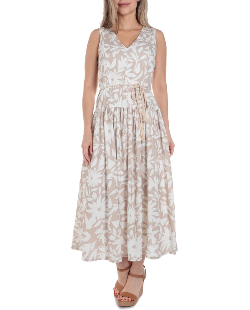 Vestido Julian And Jordan midi estampado sin mangas para mujer - Siman ...