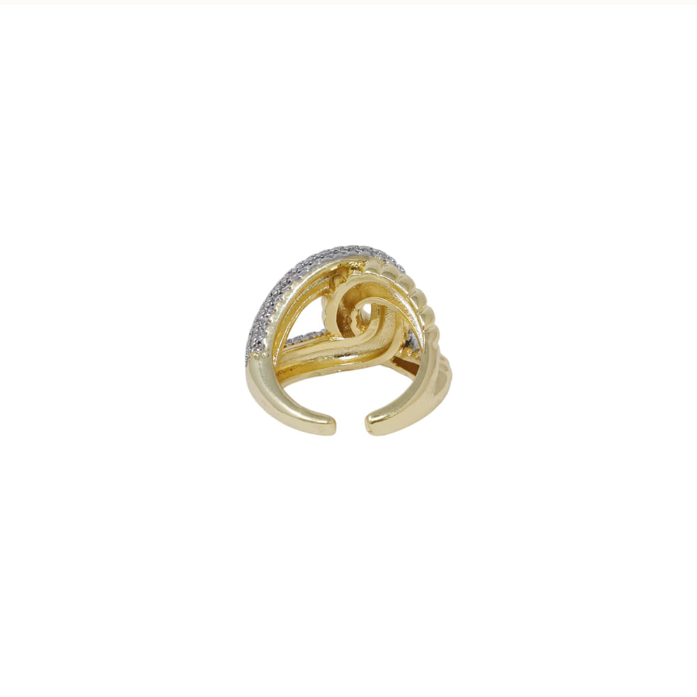 Anillo de acero inoxidable dorado para mujer - Siman El Salvador
