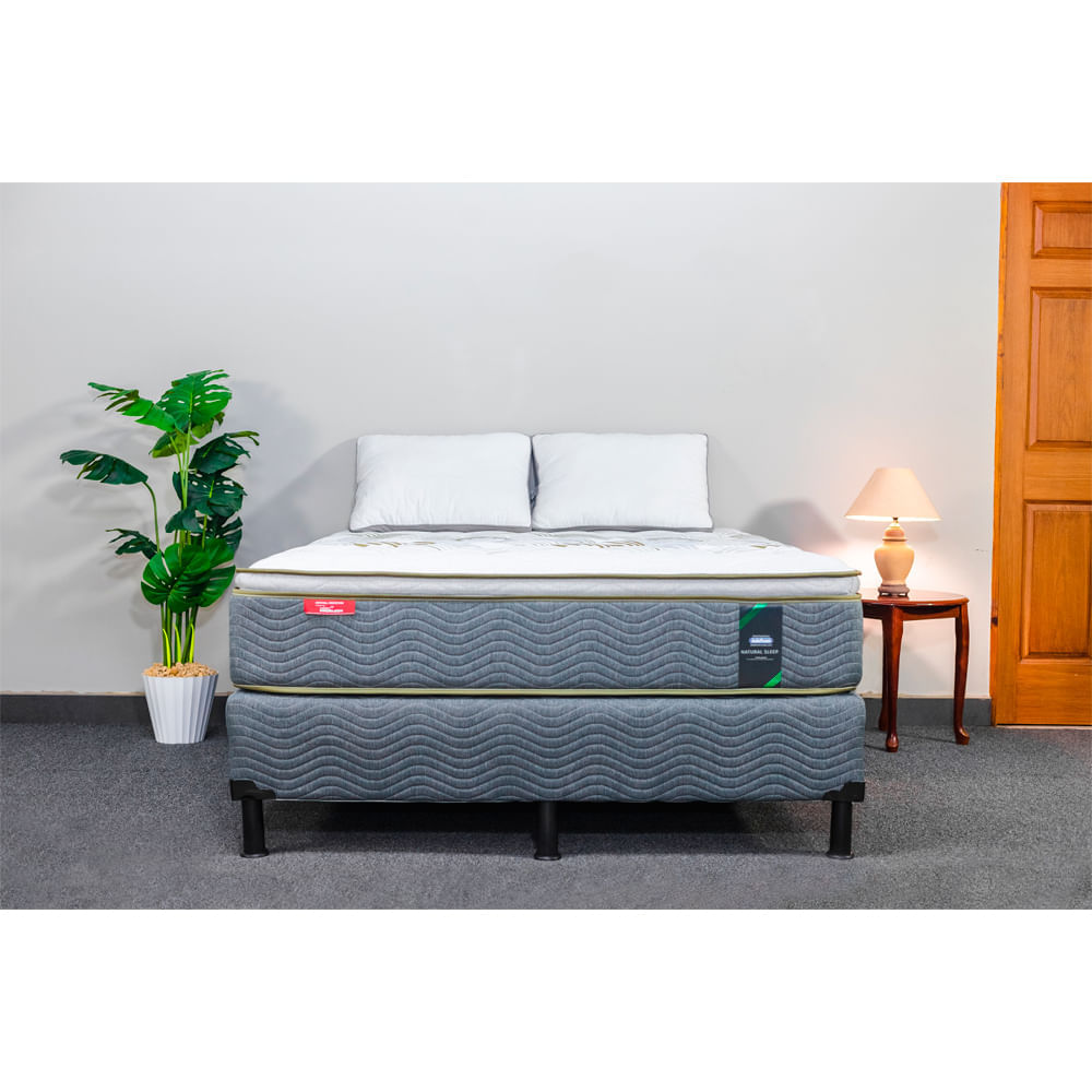 Cama Indufoam Natural Sleep confort suave tecnología HeiQ Viroblock ...