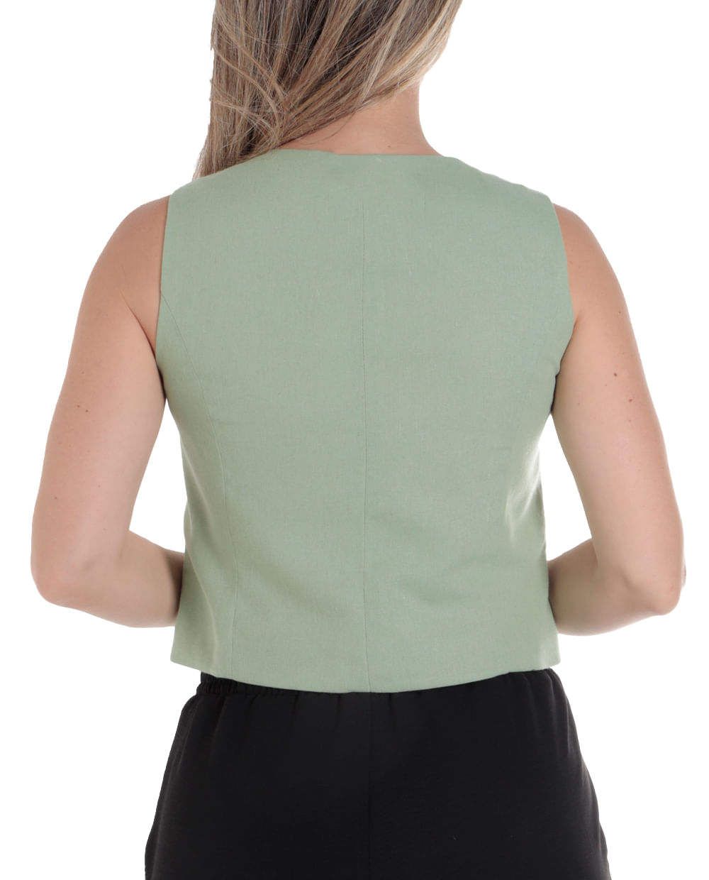 Chaleco Sabrina verde para mujer - Siman El Salvador