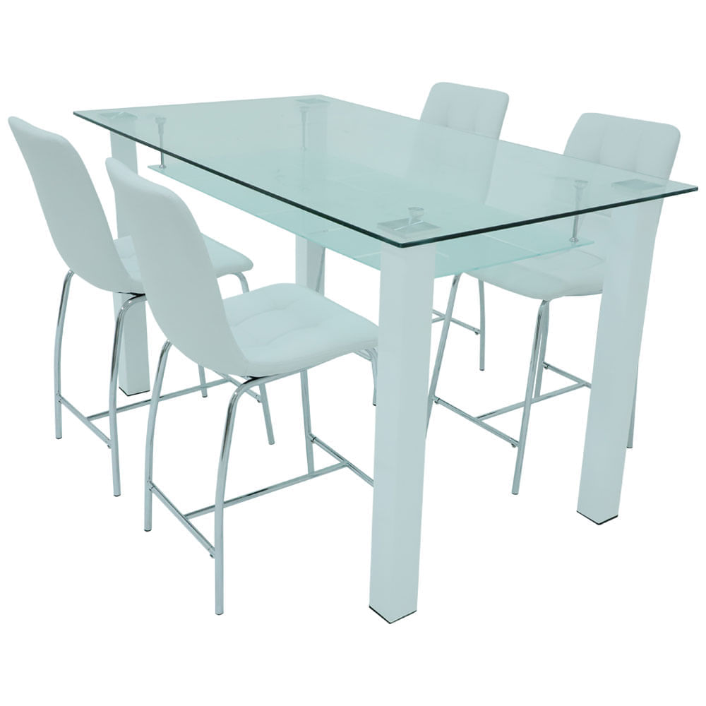 Comedor 4 personas alto rectangular - Siman Guatemala