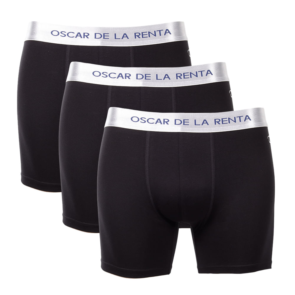 Pack de 3 boxers brief Oscar de la Renta negros sólidos para hombre ...