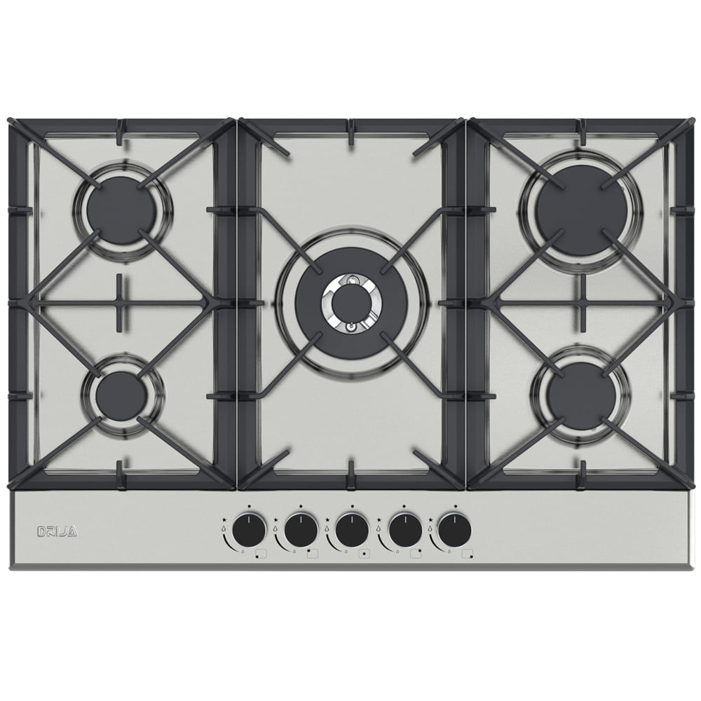 Cocina empotrable 5 quemadores a gas 76 cm (30") MILÁN 76 PRO Drija ...