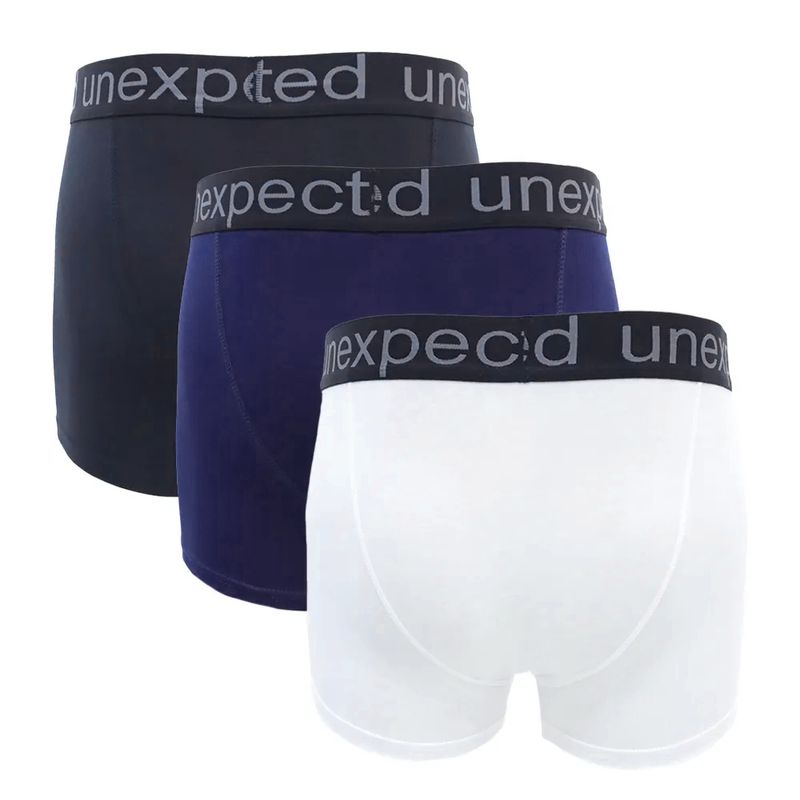 Pack de 3 boxers briefs Unexpected multicolor sólidos para hombre