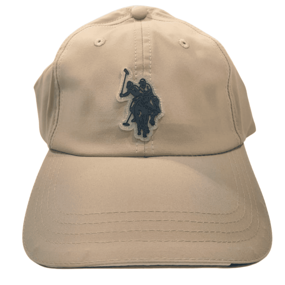 Gorra U.S. Polo beige sólida para hombre - Siman El Salvador