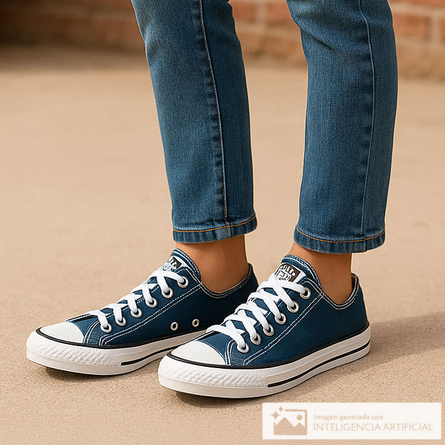Zapato deportivo casual Converse Chuck Taylor All Star color azul ...