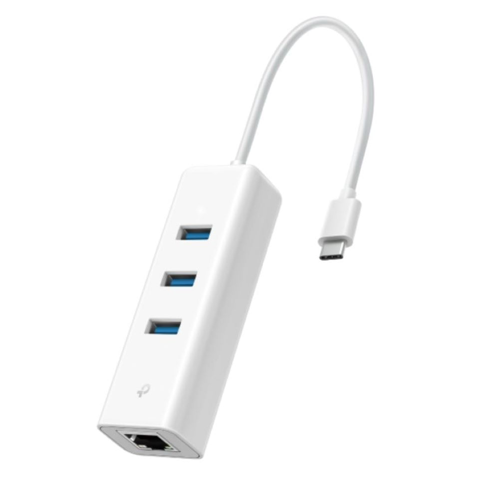 Adaptador USB-C a Ethernet Gigabit con Hub de 3 Puertos USB 3.0 - Siman ...