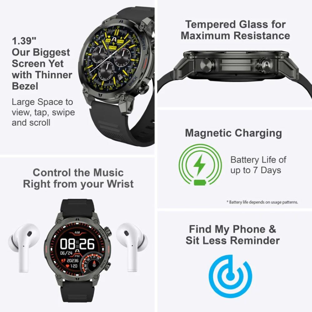 Smartwatch Argom Skei C70 ARG-WT-6070BK - Siman El Salvador