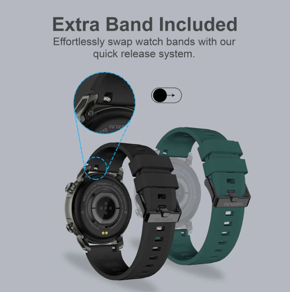 Smartwatch Argom Skei C70 ARG-WT-6070BK - Siman El Salvador