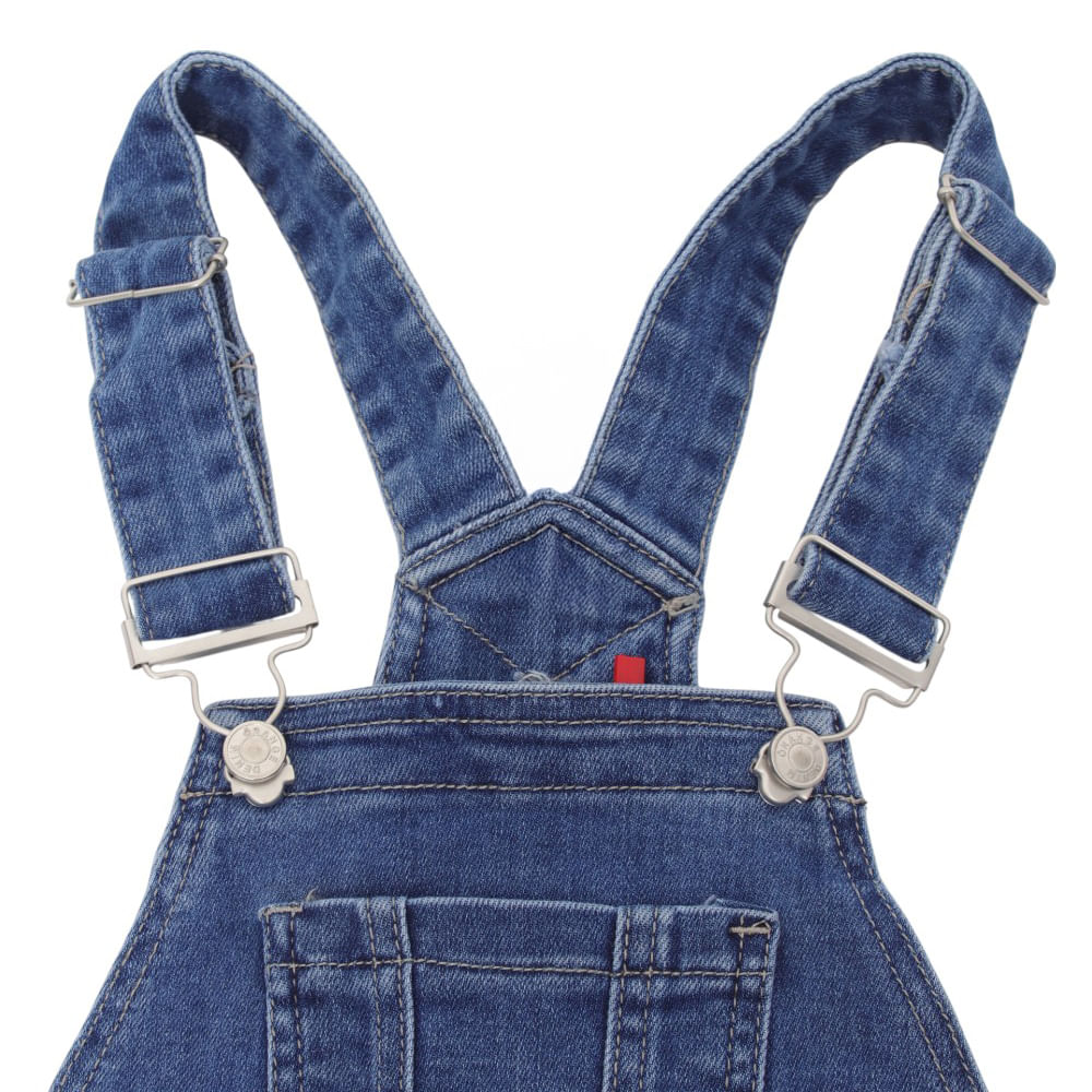 Pantalon corto overall azul medio - Siman Costa Rica