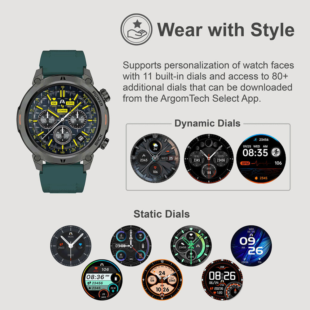 Smartwatch Argom Skeiwatch C70 con 2 bandas - Siman Nicaragua