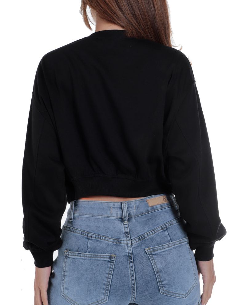 Suéter Orange pull over negro para mujer - Siman Costa Rica