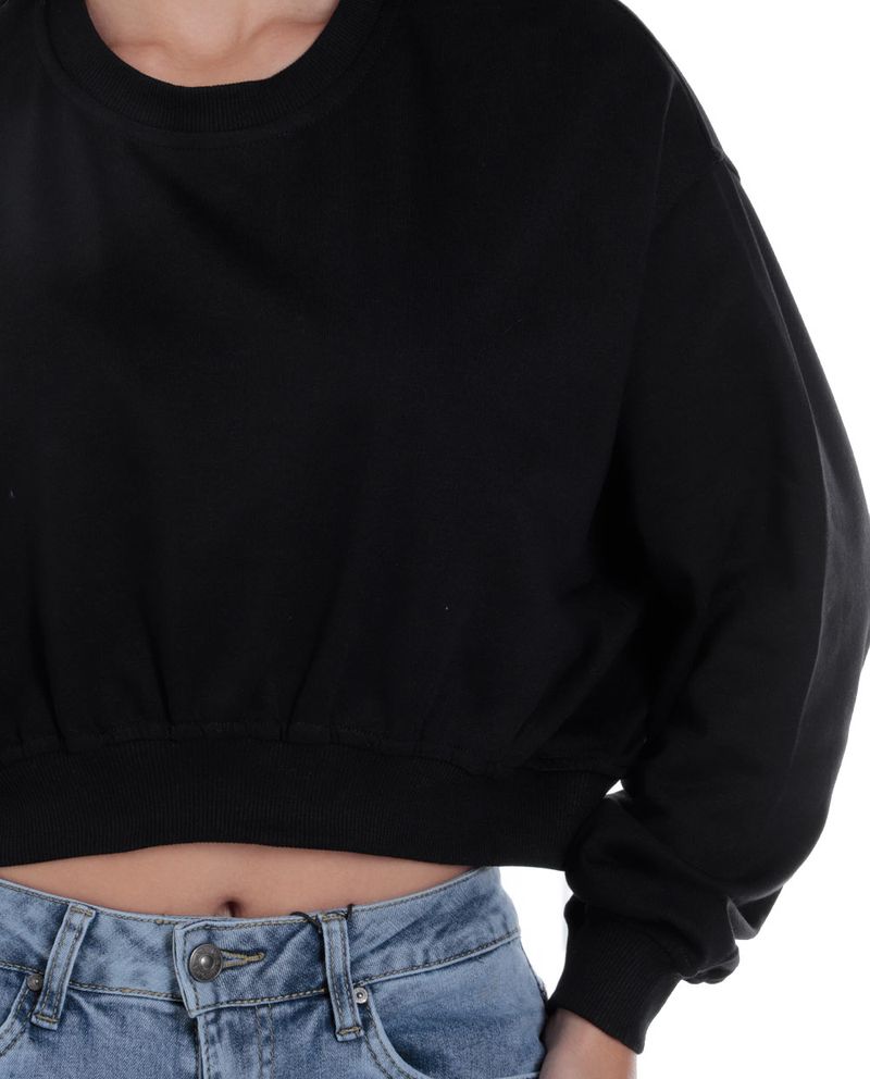 Suéter Orange pull over negro para mujer - Siman El Salvador