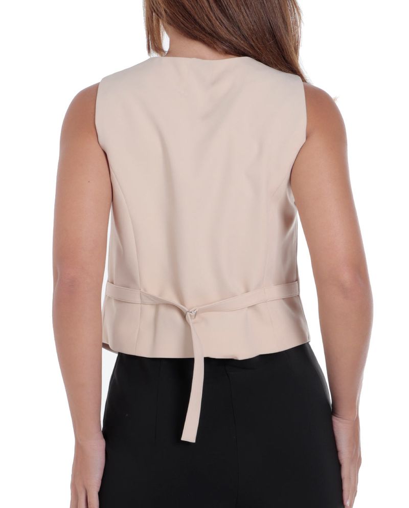 Chaleco Unexpected beige para mujer - Siman Costa Rica
