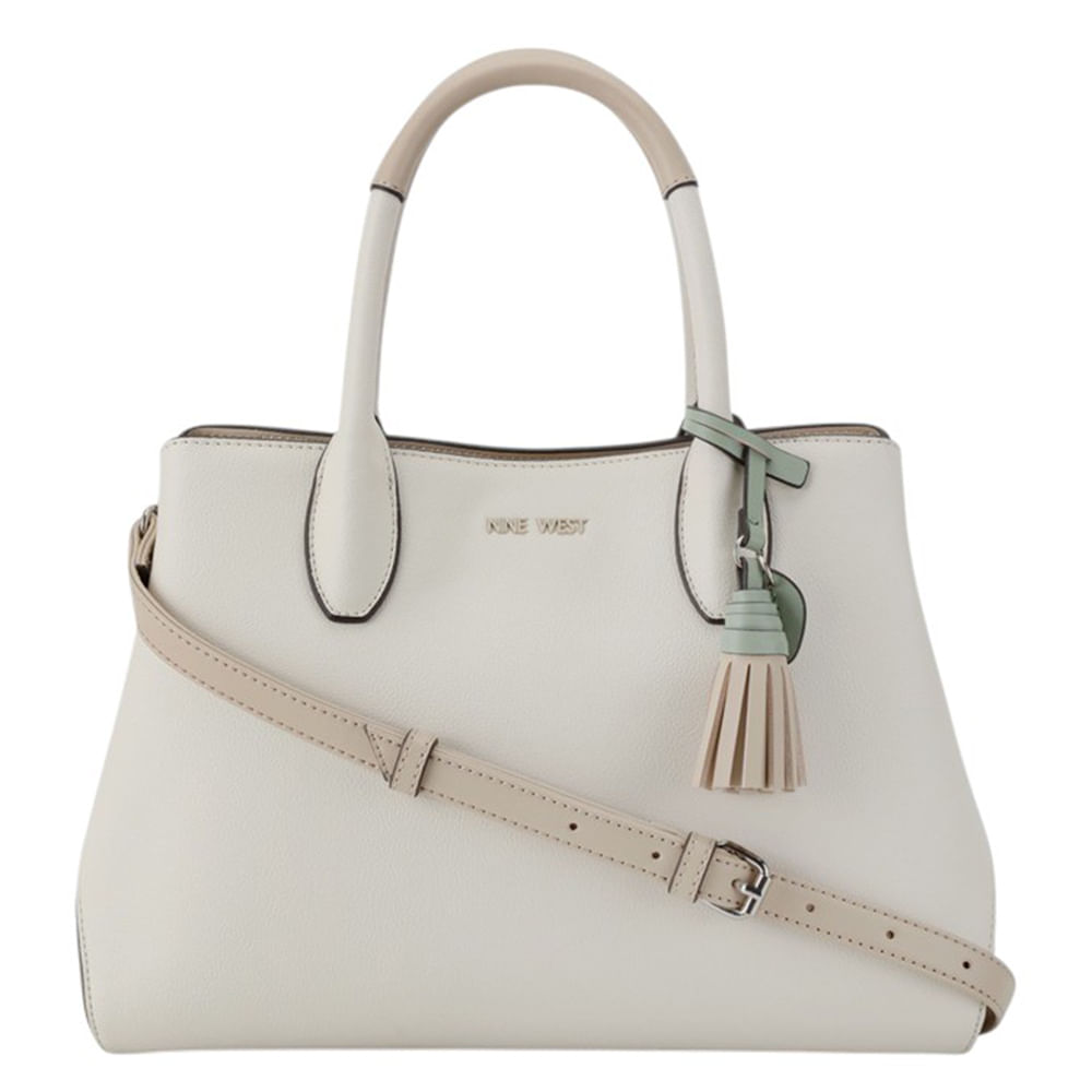 Cartera satchel Nine West Maren color blanco para mujer - Siman Costa Rica