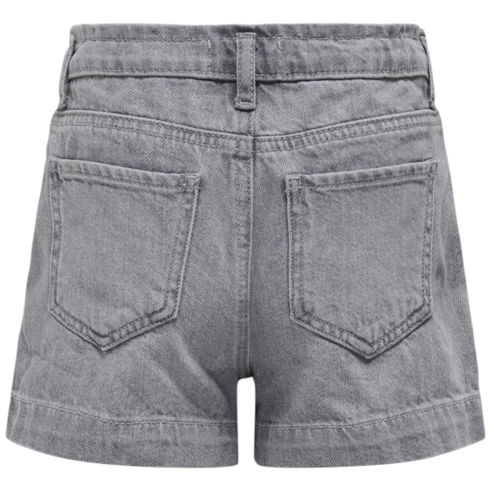 Short vaquero corte wide leg gris medio medium grey denim de niña ...