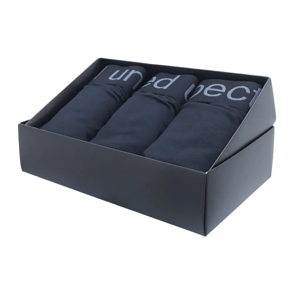 Pack de 3 boxers briefs Unexpected negros sólidos para hombre - Siman ...