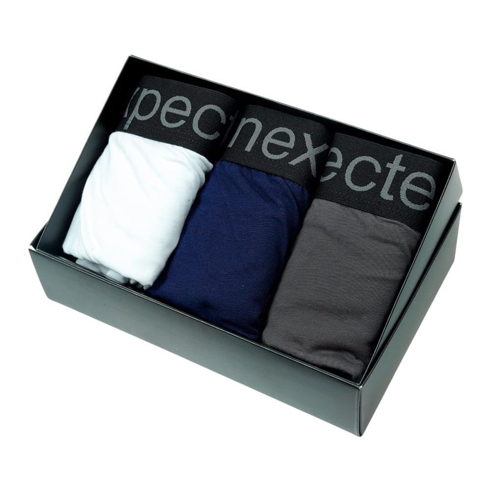 Pack de 3 bóxer briefs Unexpected multicolor sólidos para hombre ...
