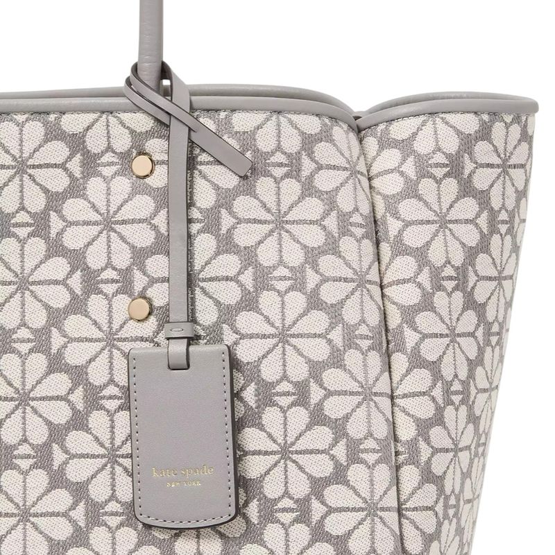Cartera tote Kate Spade Spade flower Jacquard gris para mujer - Siman ...