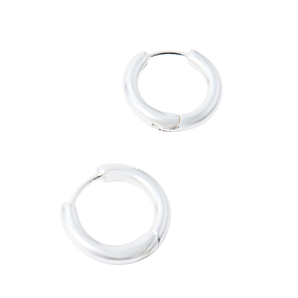 Aritos mini con baño de oro 18K y baño de plata 925