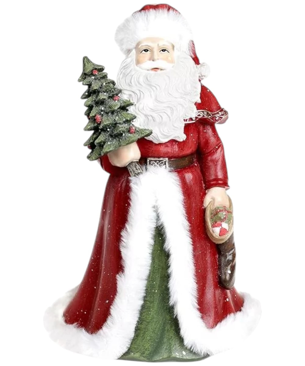 Santa Claus rojo con árbol navideño 14 x 12 x 23 cm - Siman Costa Rica