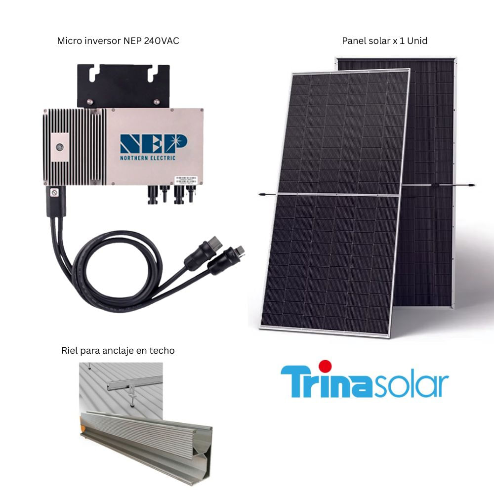 Kit solar en red todo incluido 0.62KW - Siman El Salvador