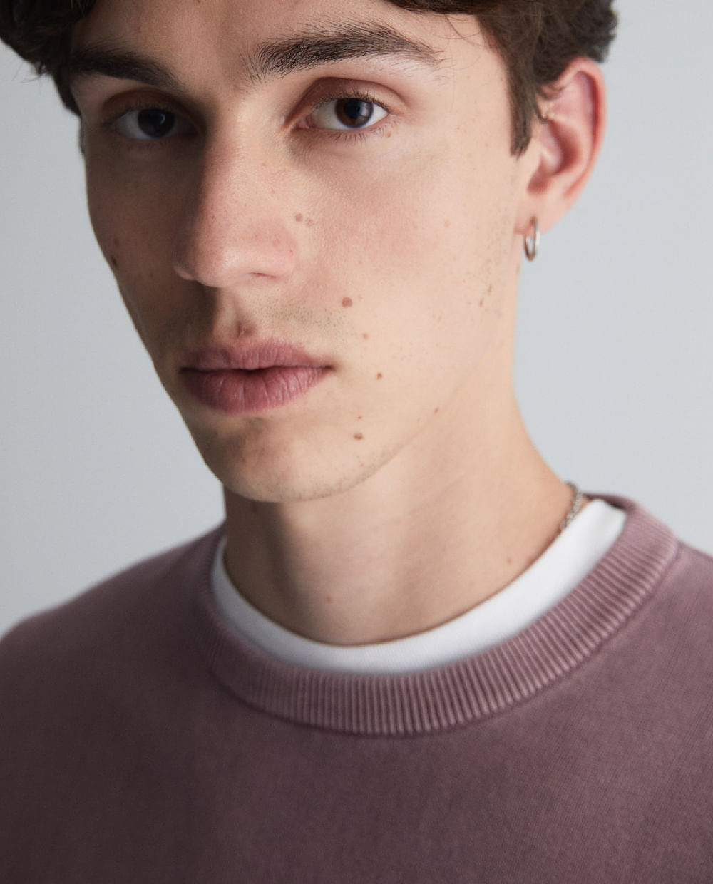 Suéter Sfera morado lila heather para hombre - Siman El Salvador