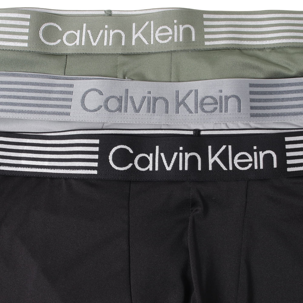 Pack de 3 boxers brief Calvin Klein multicolor sólidos para hombre ...