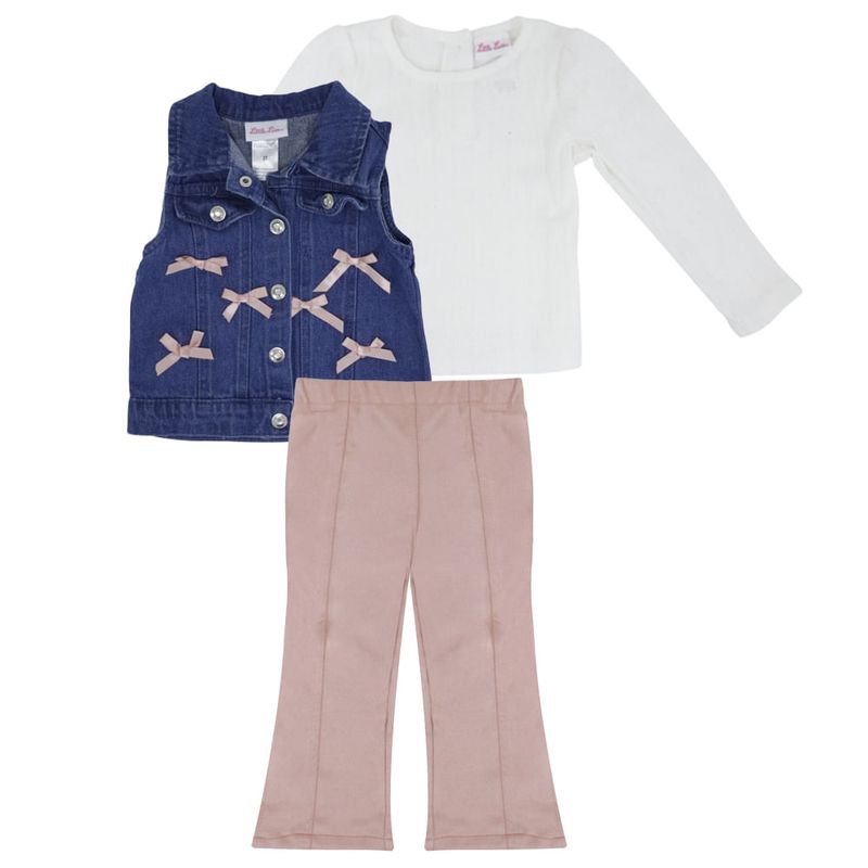 Conjunto de 3 piezas multicolor para niña - Siman Nicaragua