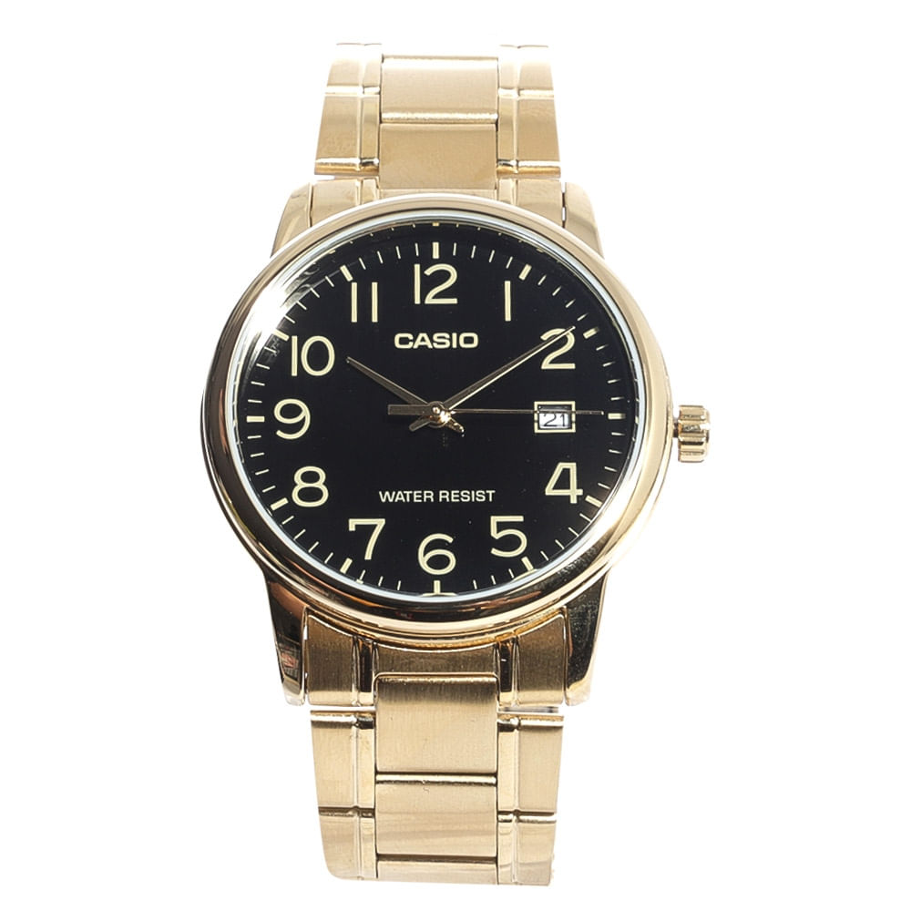 Reloj Casio análogo metálico dorado para hombre