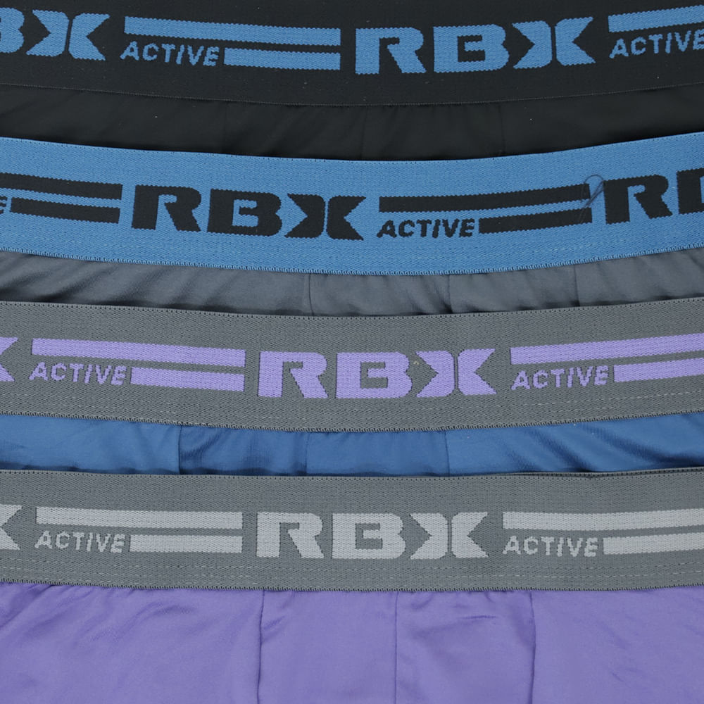 Pack de 4 boxers briefs RBX multicolor para hombre - Siman El Salvador