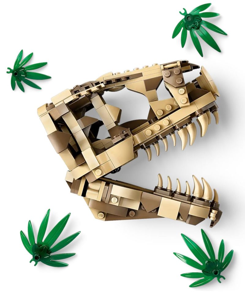 Lego Jurassic World fósiles de dinosaurio cráneo de T-rex 577 piezas ...