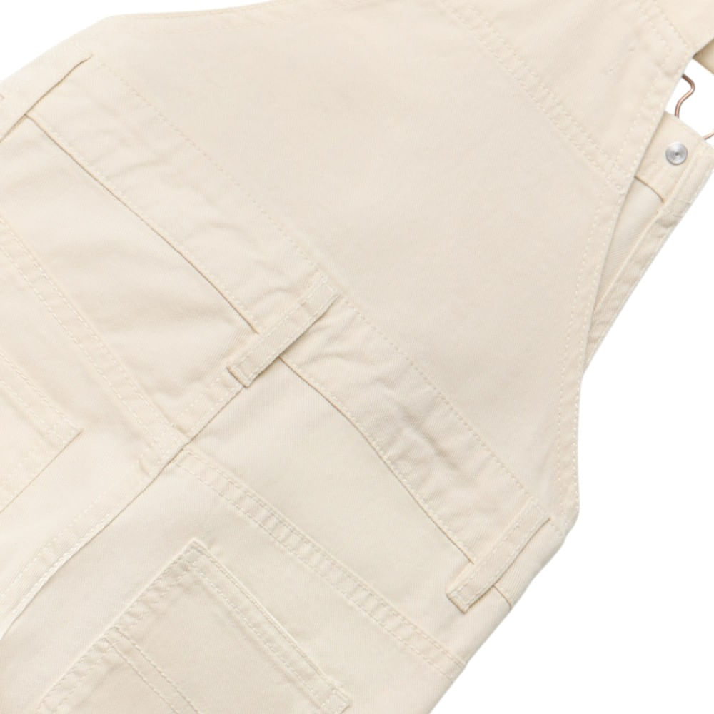 Overall beige sólido para niña - Siman Costa Rica