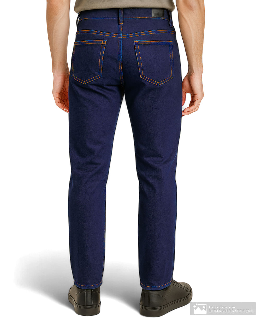Jeans Gents straight fit azul oscuro denim para hombre