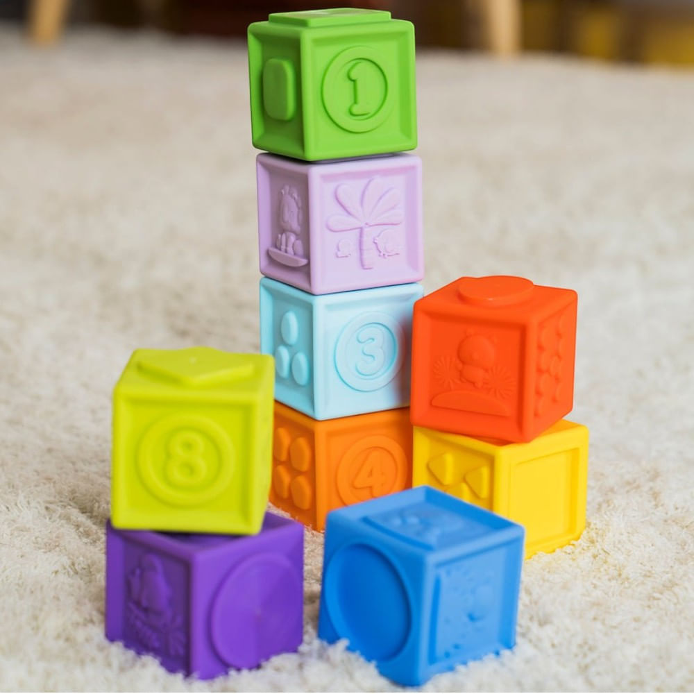 9 cubos de juego Bright Starts KaleidoCubes para bebé - Siman Nicaragua