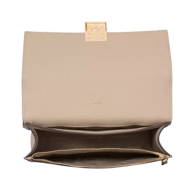 Cartera satchel Kate Spade deco color beige para mujer - Siman Guatemala