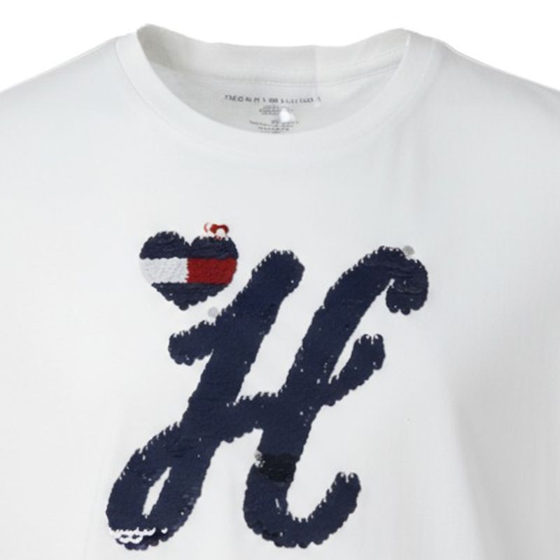 Blusa blanca con lentejuelas para niña - Siman Guatemala