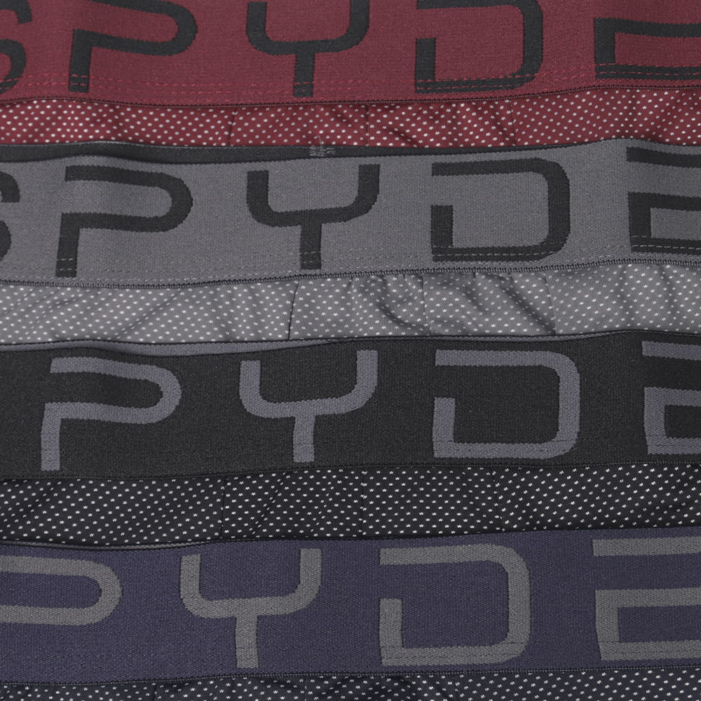 Pack de 4 bóxer briefs Spyder multicolor texturizados para hombre ...