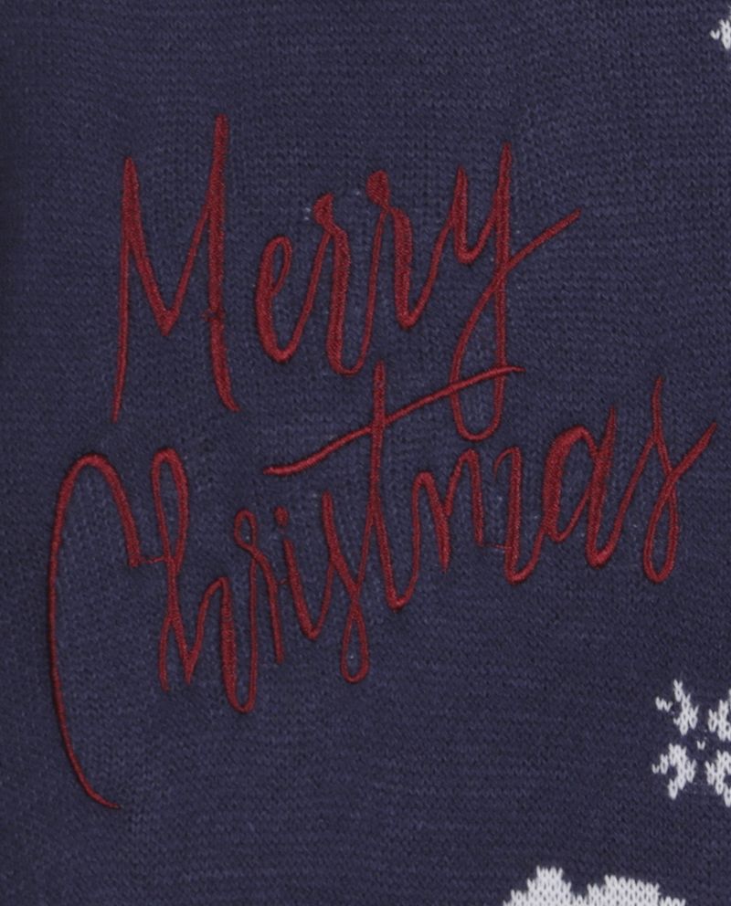 Suéter navideño Orange azul "Merry Christmas" para hombre - Siman Guatemala