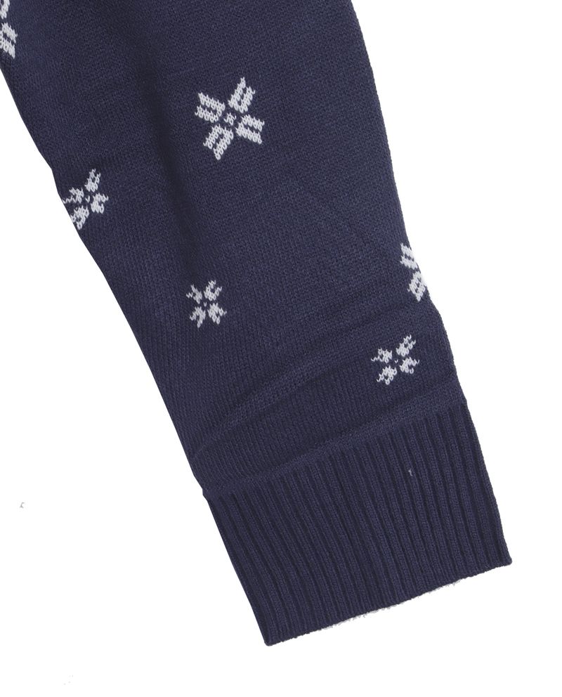 Suéter navideño Orange azul "Merry Christmas" para hombre - Siman Guatemala