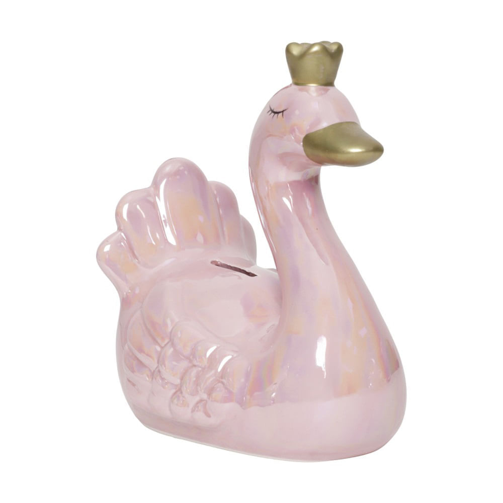 Alcancía infantil de cerámica color surtido diseño de cisne 15x10.5x17 ...