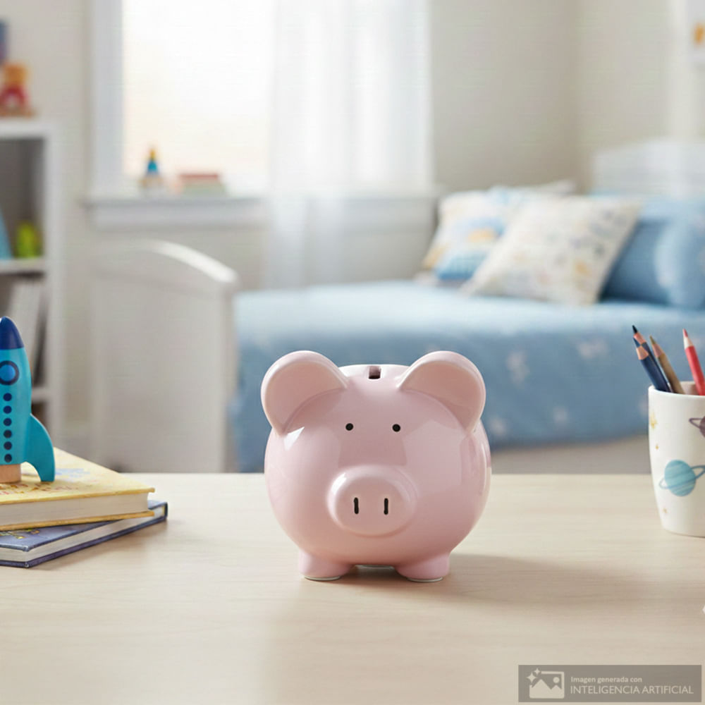 Alcancía infantil de cerámica colores surtidos diseño cerdo 14x12x17 cm ...
