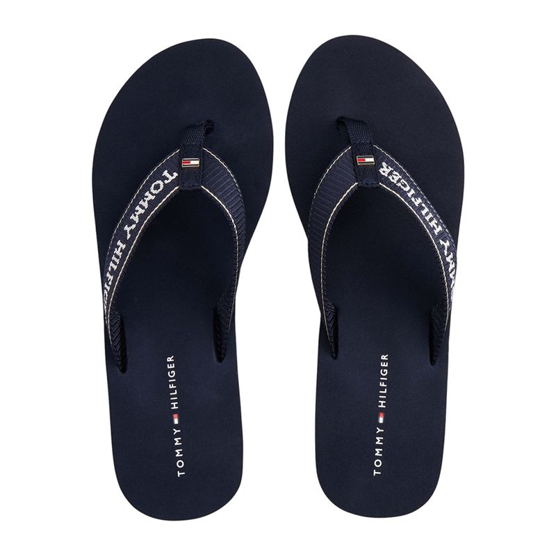 Sandalia de playa Tommy Hilfiger color azul para mujer - Siman Costa Rica