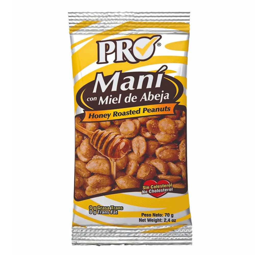 Snack salado - PRO Maní con miel de abeja - Siman Costa Rica