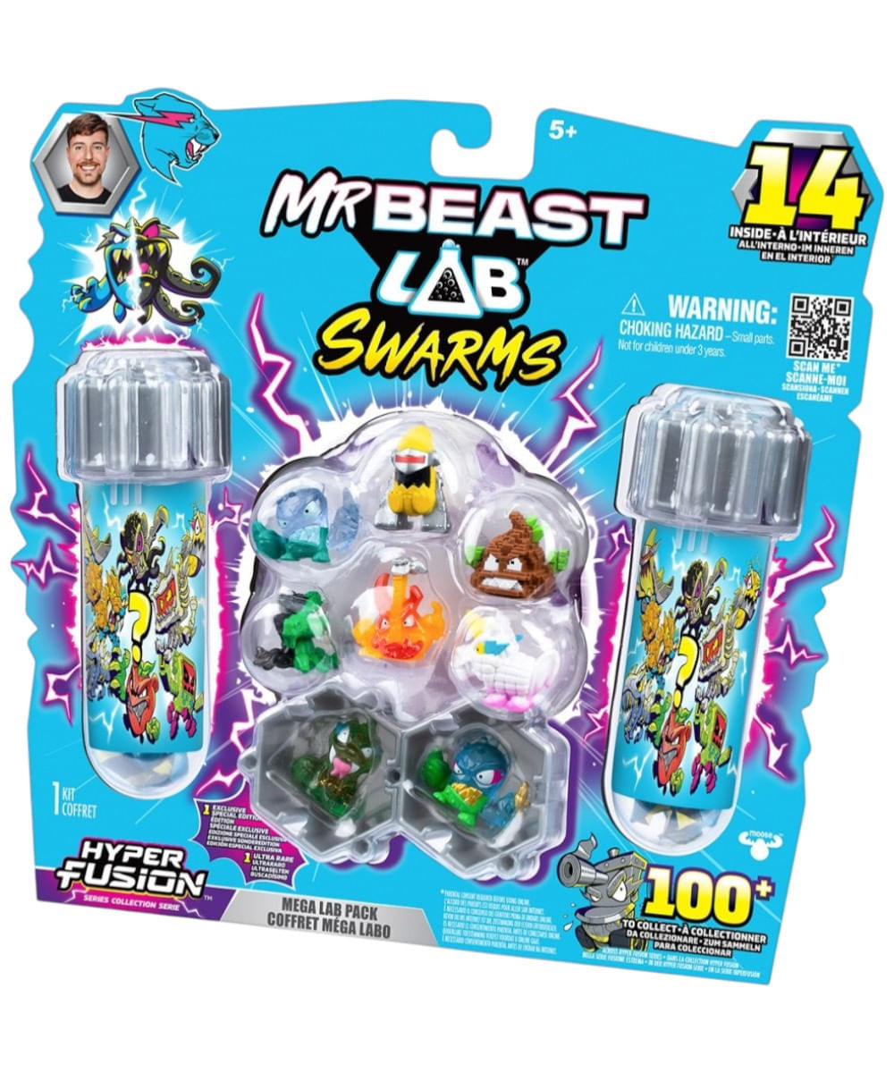 Mega Laboratorio Mr beast S3 Lab Swarms 14 figuras incluye accesorios ...