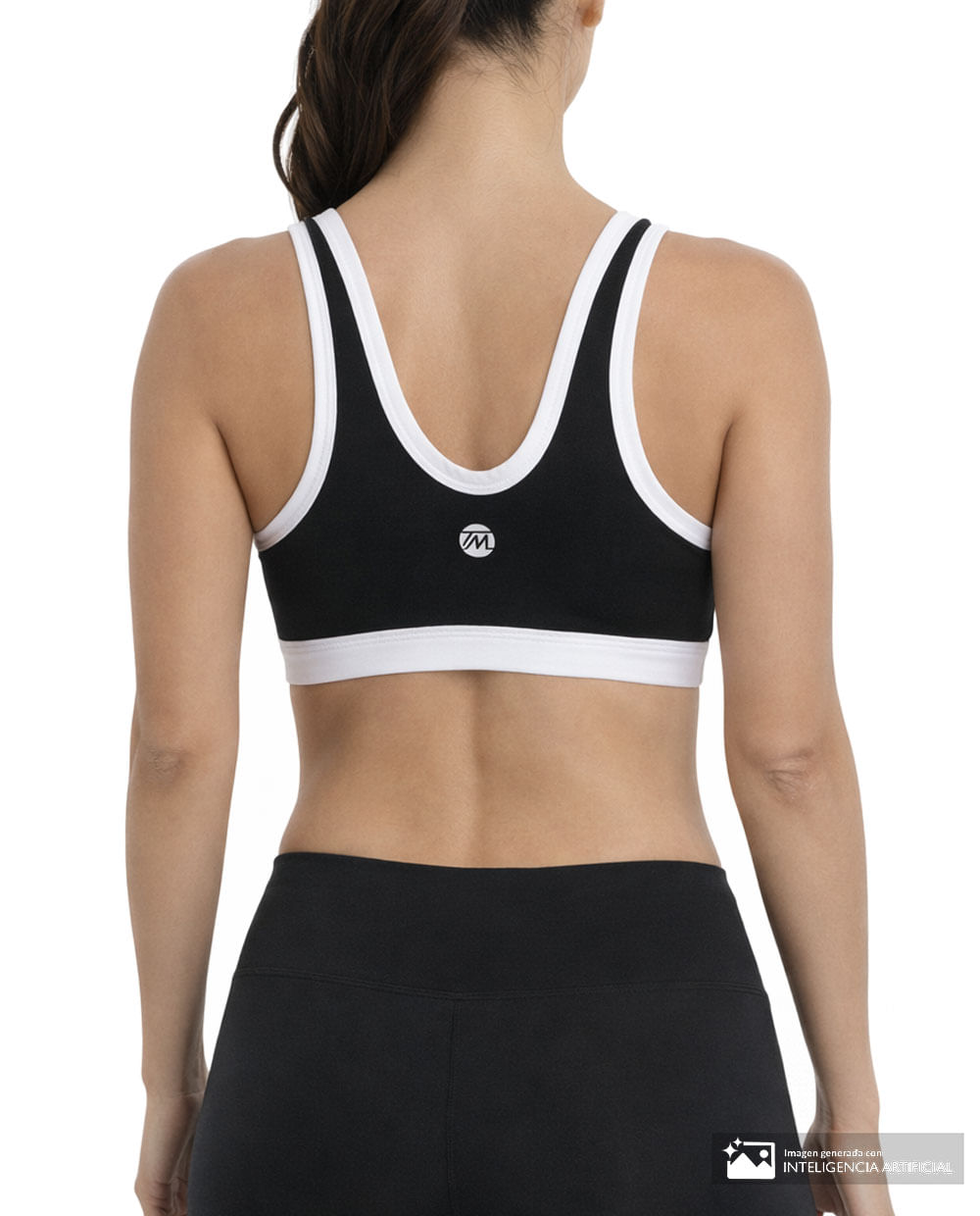Sport bra Teammate negro de tirantes para mujer - Siman Guatemala